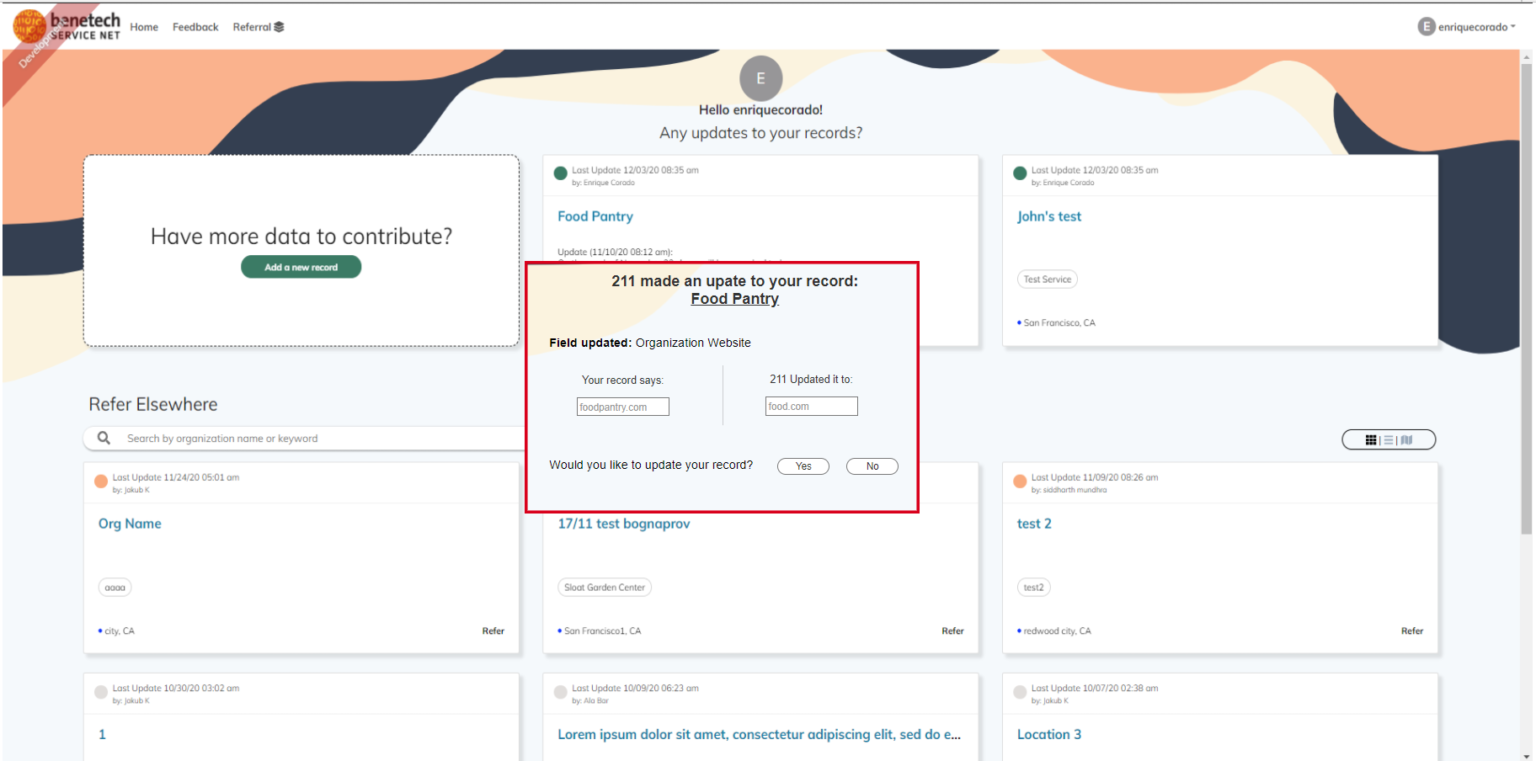 Release Announcement: Benetech Service Net upgrade – Open Referral