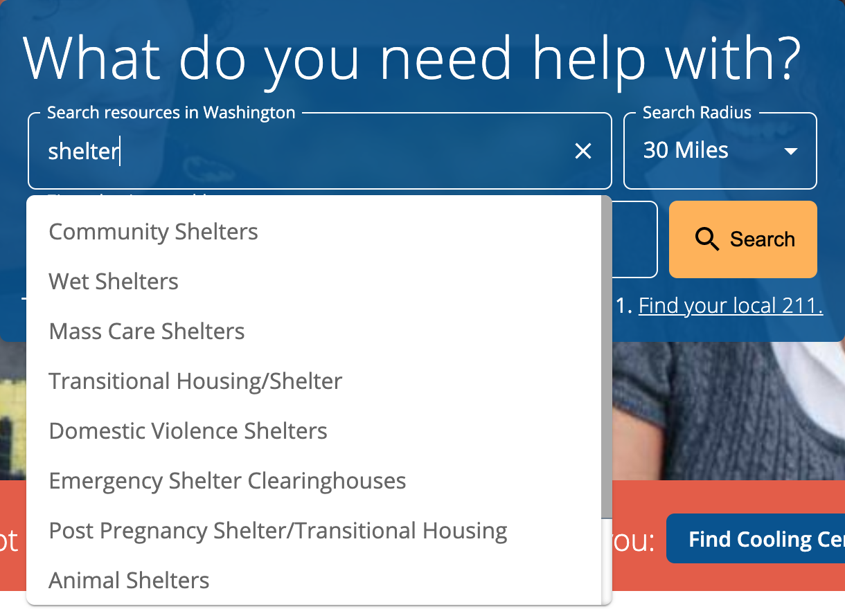 Resource Directory Search Engine To Go – with Connect 211 – Open Referral